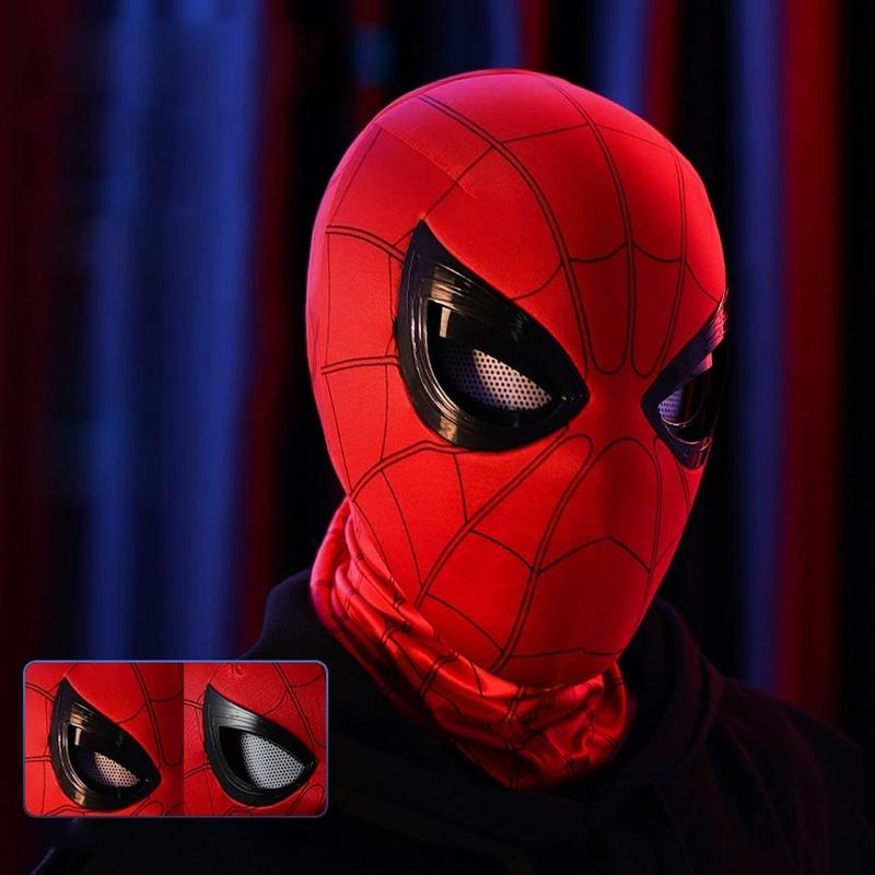 Spiderman Mask Eye movable blinking Superhero Headgear/Cosplay - TikTok ...