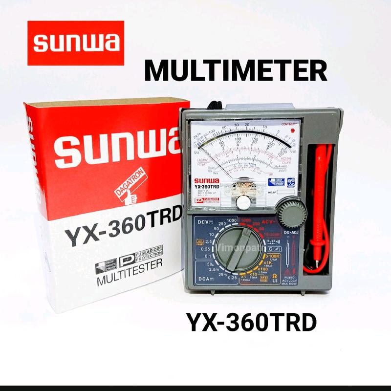 มัลติมิเตอร์แบบเข็ม SUNWA รุ่น YX-360TRD มิเตอร์วัดไฟ มิเตอร - TikTok ...