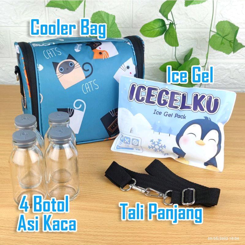 Cooler Bag Asi Icegelku Muffin Free Botol Asi + Ice Gel Penyimpanan ...