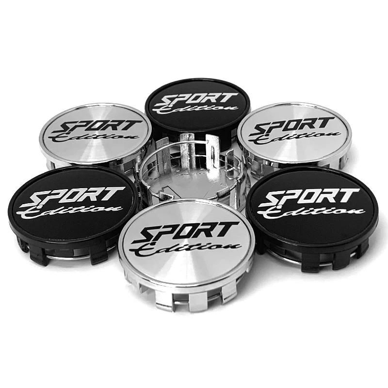 4PCS SPORT Logo 54MM(52mm-50mm) Car Wheels Rim Hub Cap Auto Car Wheel ...