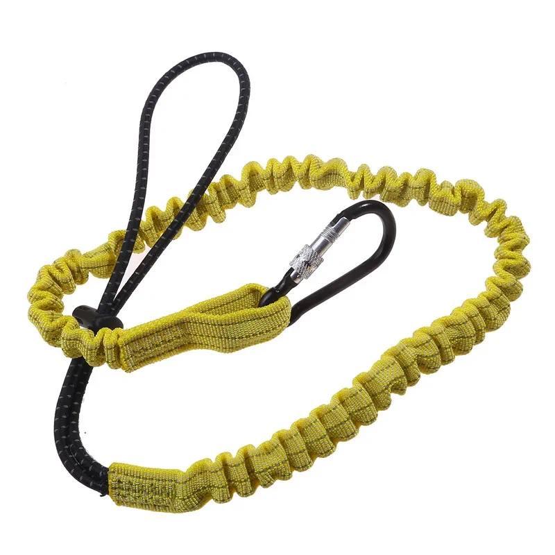Safety Bungee Tether Tool Lanyard with Carabiner Hook Climbing - TikTok ...