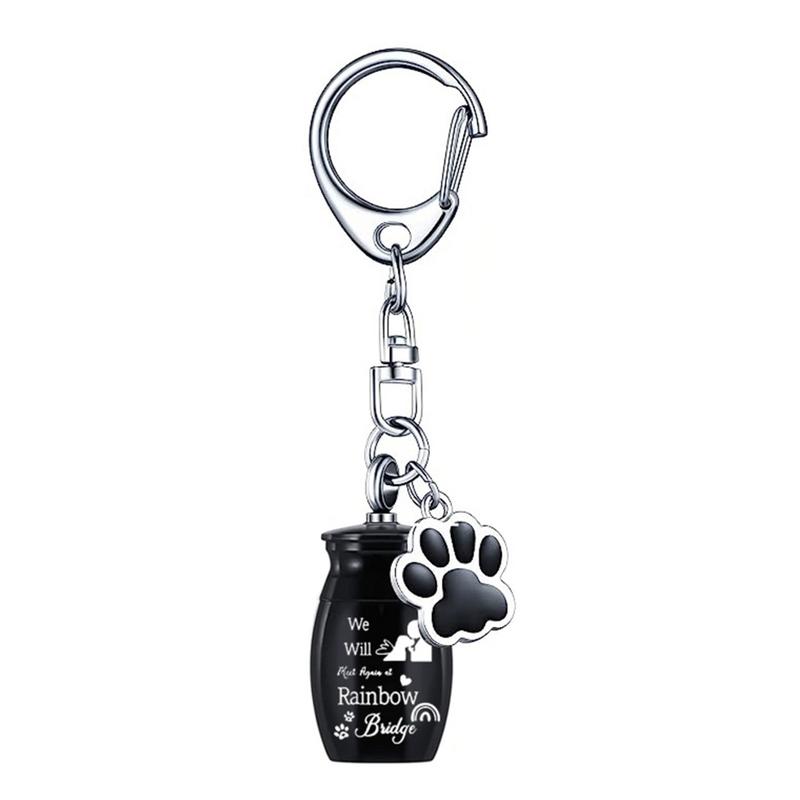 Electroplated Cats Cremation Urn Pendant Keychains for Pet Cremation ...