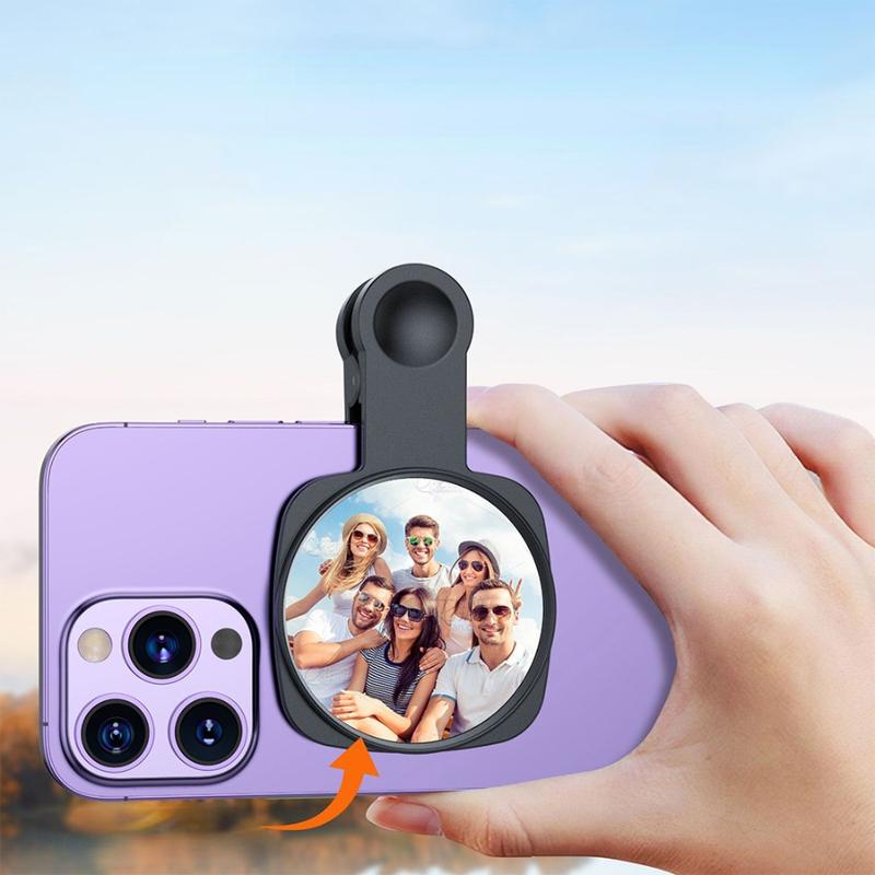 Selfie Mirror Compact Mirror for Phone Clip Compatible with iPhone 15 ...