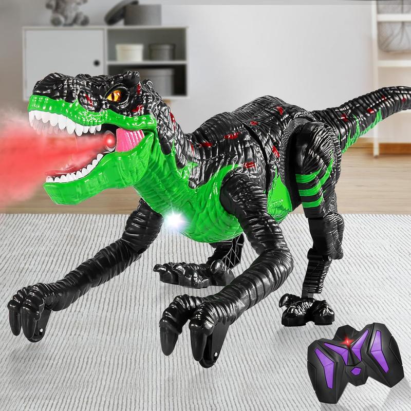 Large Remote Control Bionic Dinosaur Toy for Kids 3-12, Realistic Mist ...