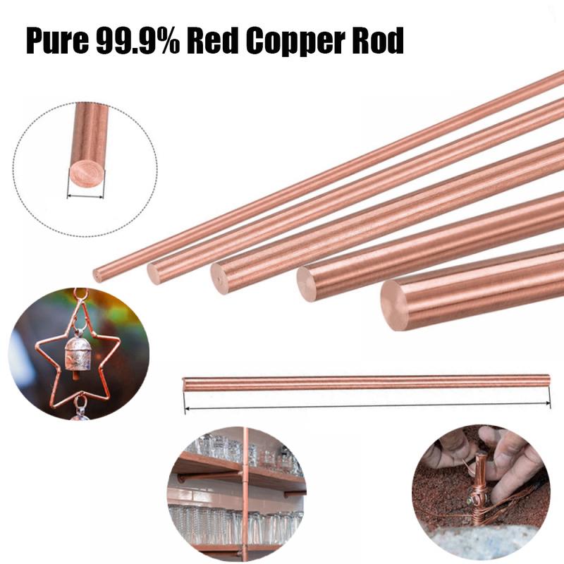 Pure Red Copper Rod 3-10mmDiameter 100-300mm Long Pin Stock for ...