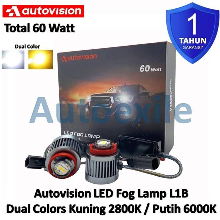 Jual Autovision Fog Lamp LED L1B 12V 2warna Kuning 2800K / Putih 6000K ...