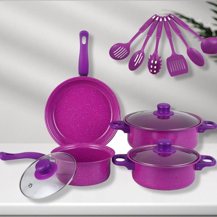 COD New colors 13Pcs Kitchenware Cookware Set Non-Stick/Soup - TikTok ...