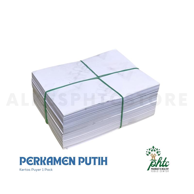 Kertas Puyer Obat Perkamen Putih 1 Pak - Shop | Tokopedia