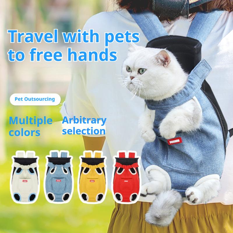 Portable Pet Go Out Bag Double Shoulder Breathable Cat Bag Outcrop ...