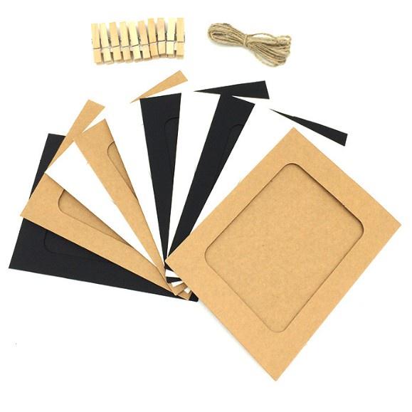 Photo Paper Frame Hanging Bingkai Foto Kertas Gantung Photo Clip ...