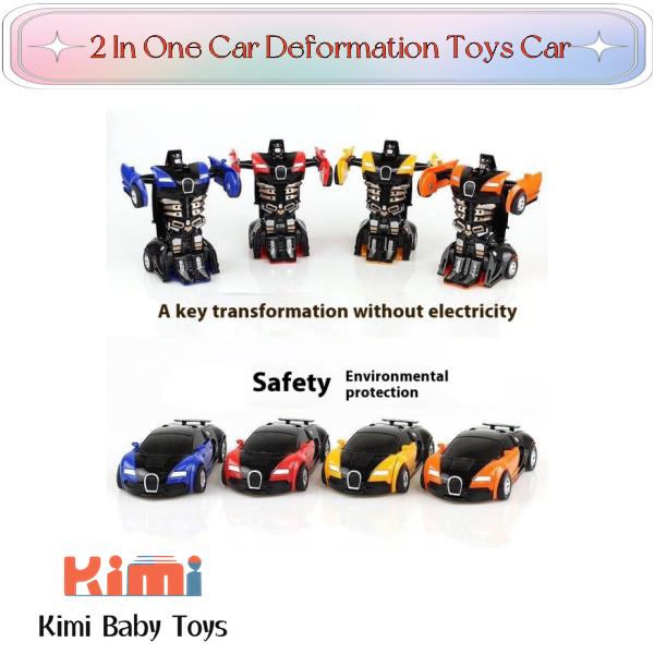 Kimi Baby Children's 2 In One Car Deformation Toys Car Collision ...