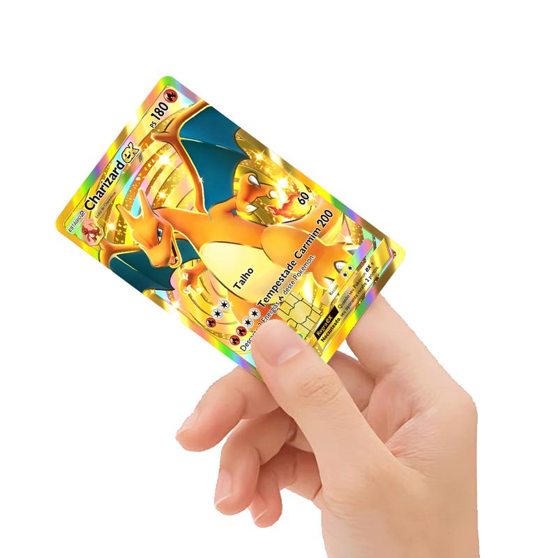 Holographic Charizard Custom ex Card Debit Card Skin - Credi - TikTok Shop