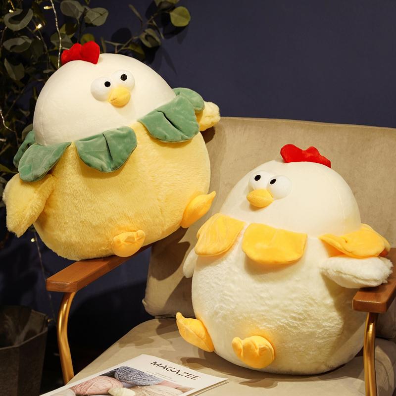 Stuffed Soft Fat Round Chick Plush Toys Cartoon Animals Chic - TikTok Shop
