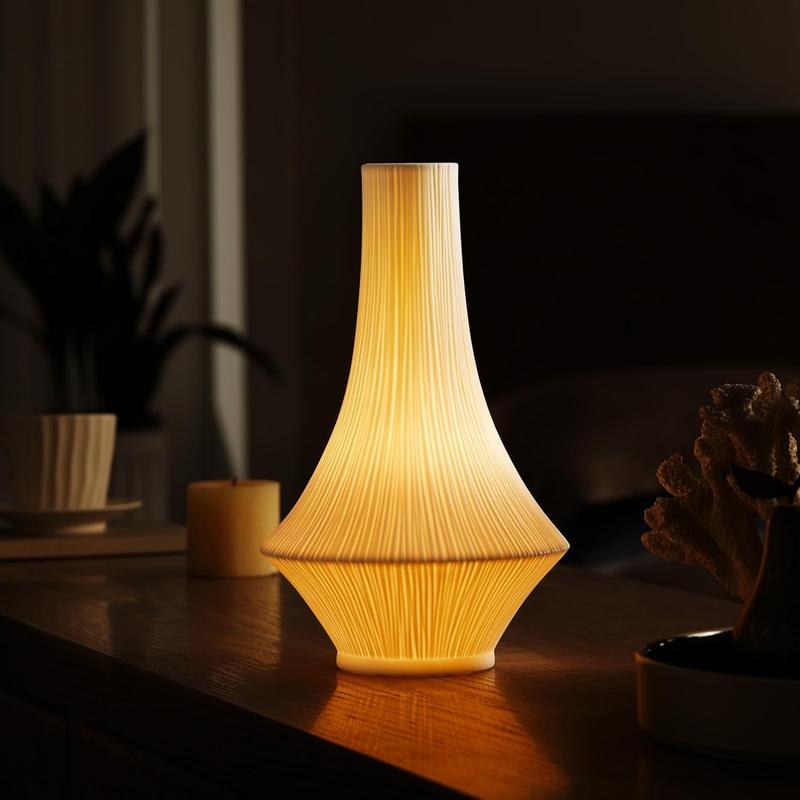 Prometheus Ceramic Table Lamp,RONDURE 12.3" Ceramic Nightstand - TikTok ...