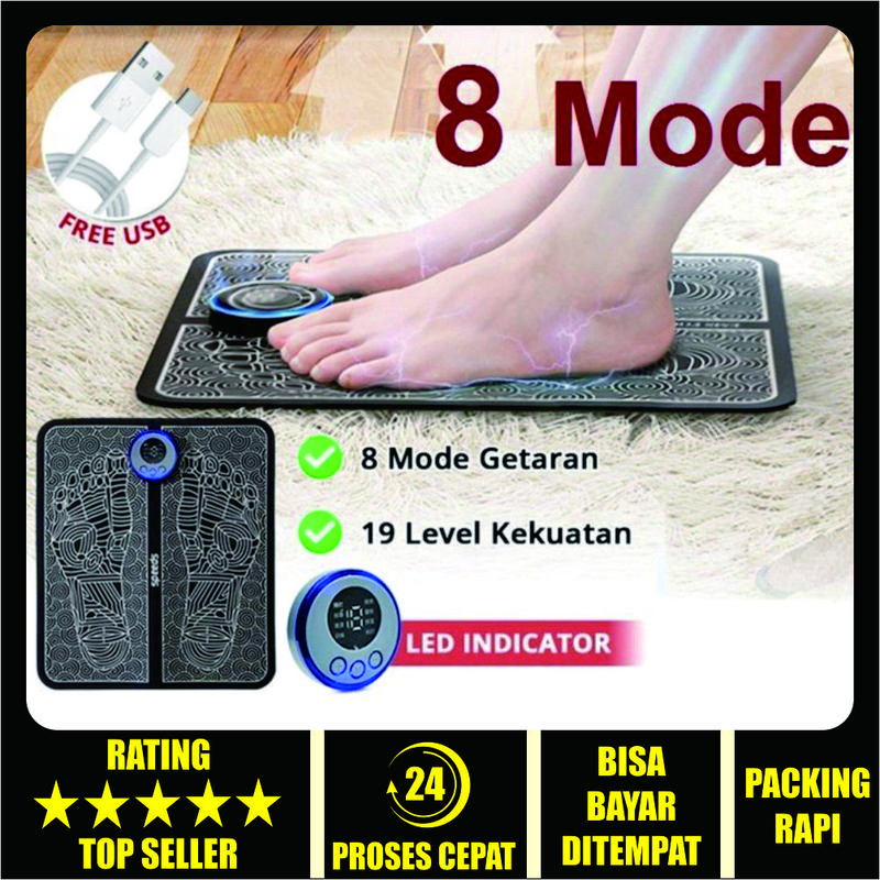 EMS Foot Massager Pad Alat Pijat Kaki Akupuntur Listrik Puls - Shop ...