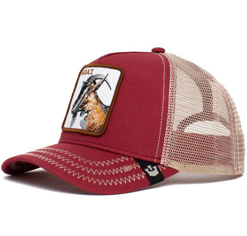 Unisex Embroidered Patch Animals Mesh Trucker Hat Snapback Baseball Cap ...