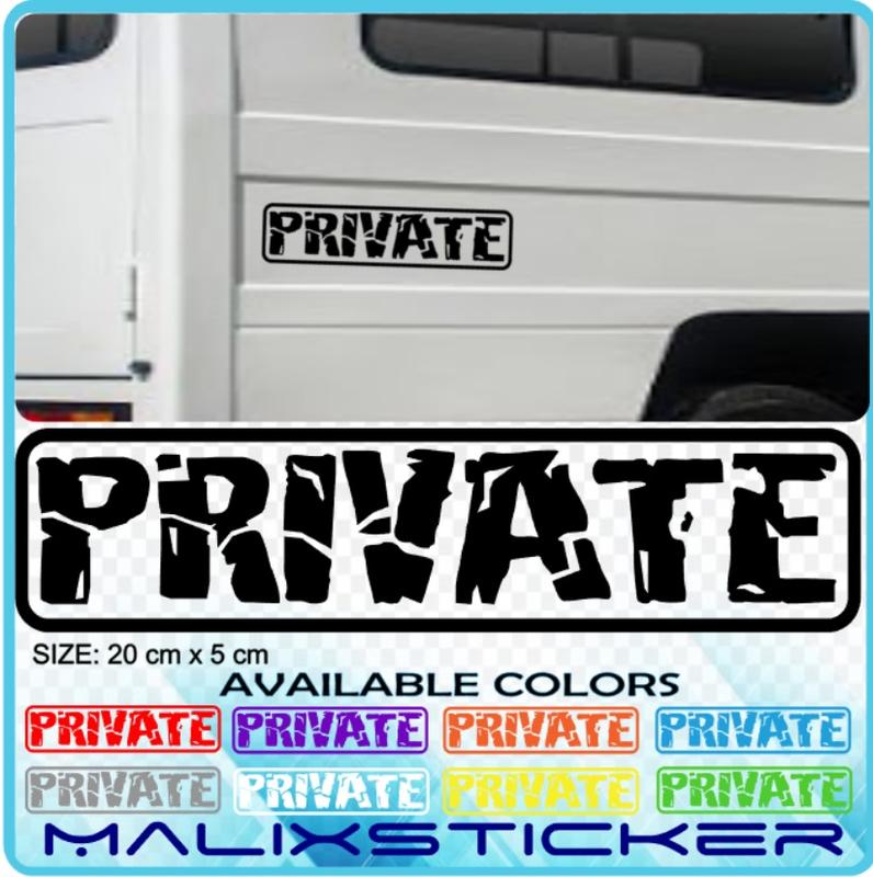 Private sticker car automotive sticker - TikTok Shop Philippines