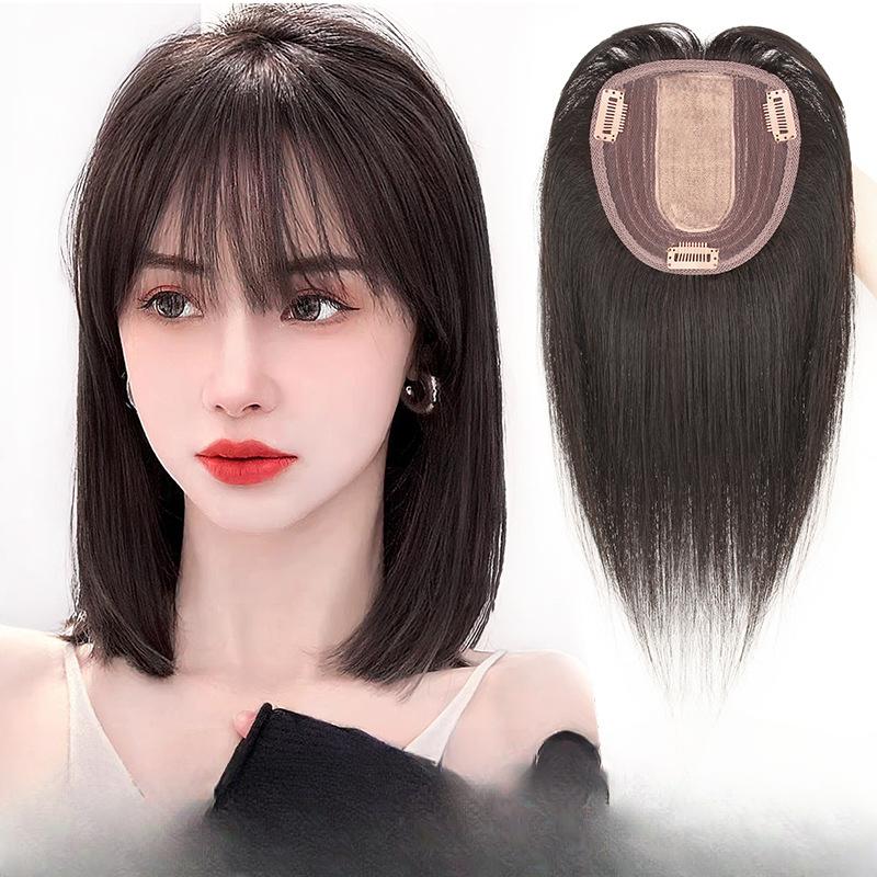 8*12 13*13 Red Net 100% Human Hair Piece Black And Dark Brow - TikTok ...