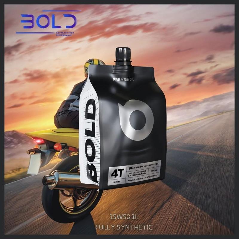 BOLD 4T 15w50 1L Fully Synthetic SN Motorcycle Engine Oil Minyak ...