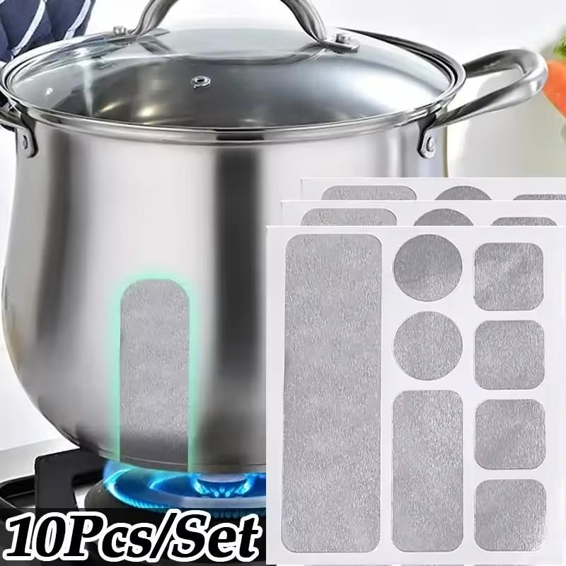 10Pcs/Set Stainless Steel Patches Sticker for Pot Repair Waterproof ...