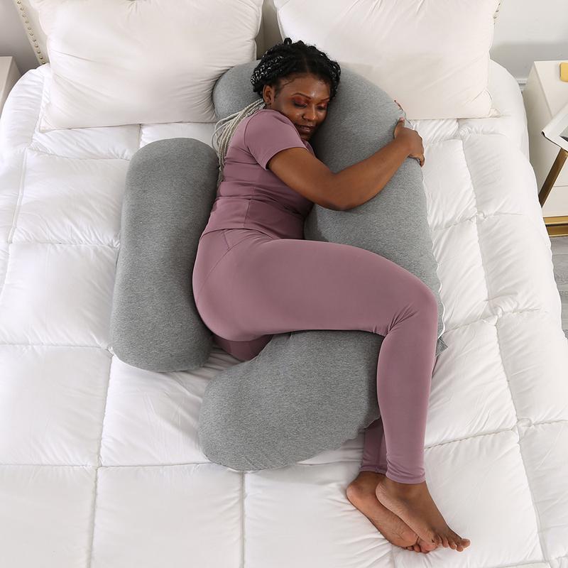 Pregnant Women Side Sleeping Slope Pillow Polyester Fiber Washed - TikTok Shop Singapore