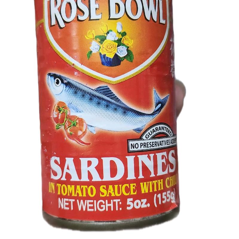 RoseBowl Red Spicy Sardines 155g x 1 can Instant - TikTok Shop Philippines