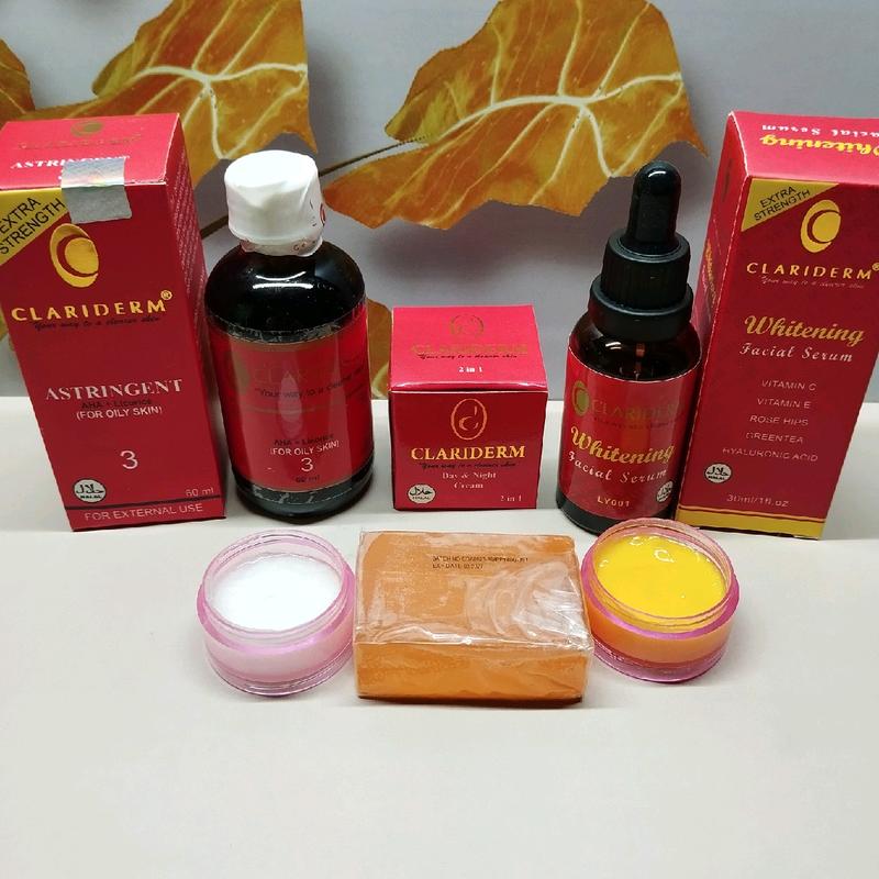 PAKET CLARIDEM 5IN1 [cream day&night, toner,serum,sabunoren] Perawatan ...