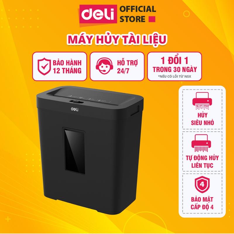 Máy hủy tài liệu Deli dòng ET02 cao cấp, máy hủy băm giấy card - TikTok ...