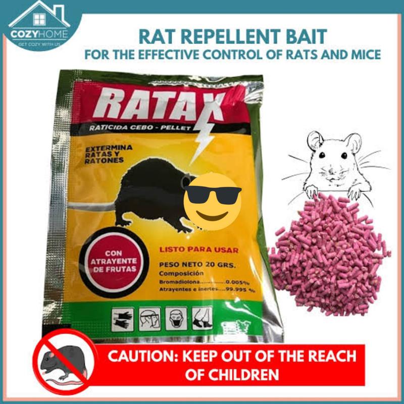 SET OF 4 SACHET RAT/MOUSE/MICE/RODEN PELLETS BAIT 20g Household ...
