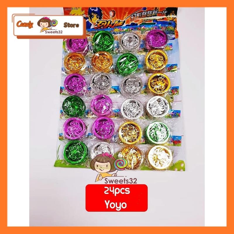 Mainan Yoyo Rim Tayar, 24PCs, Berwarna-warni, Sesuai untuk Kanak-kanak ...