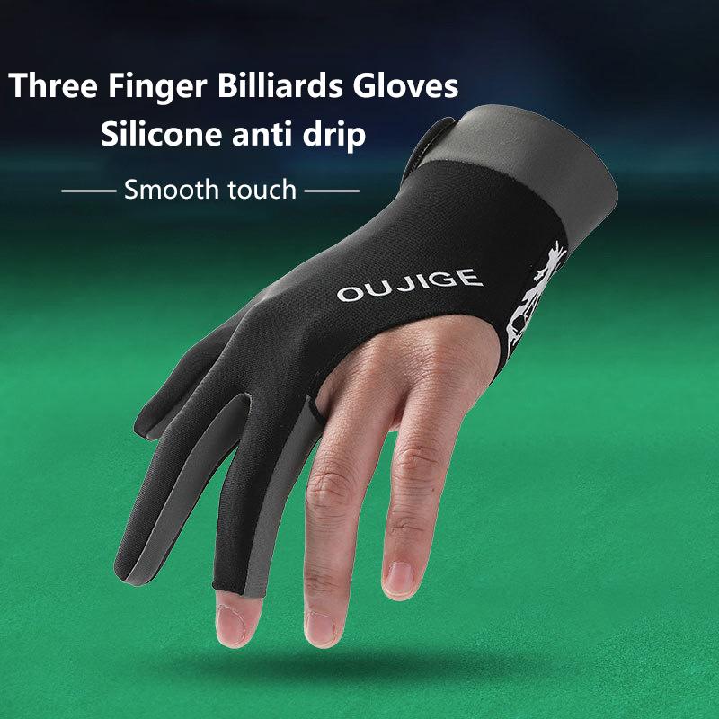 Billiards Glove Left Hand Three Finger Billiard Glove Non Slip - TikTok ...