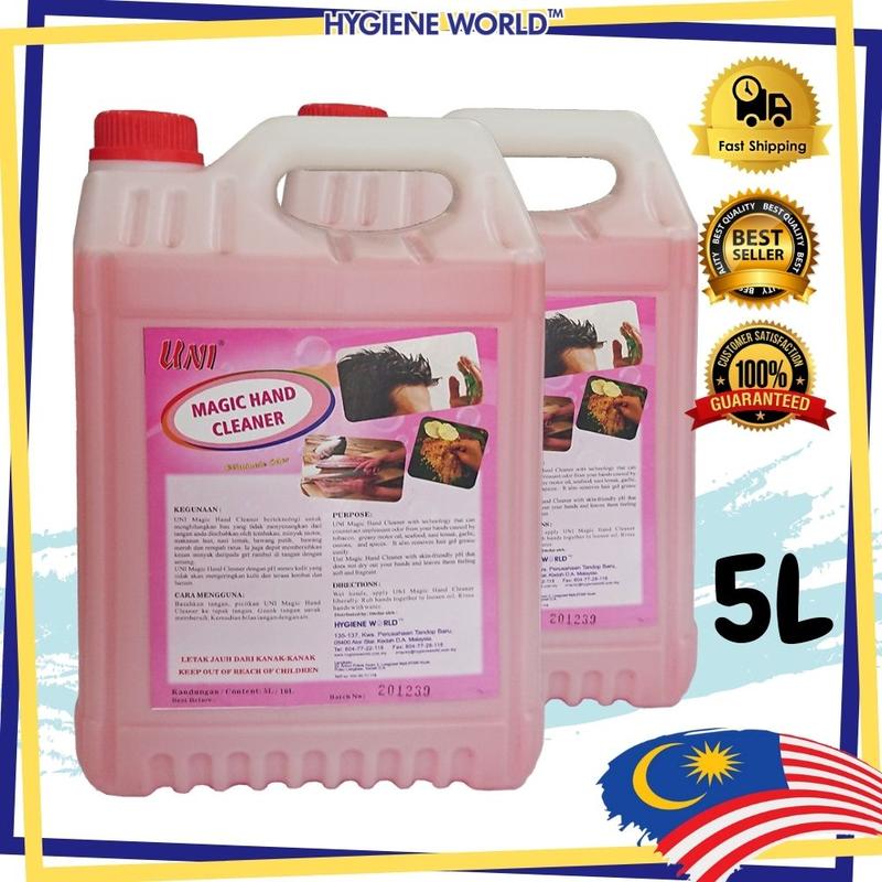 UNI Magic Hand Cleaner 5L / Sabun Tangan Menghilangkan Bau Hanyir ...