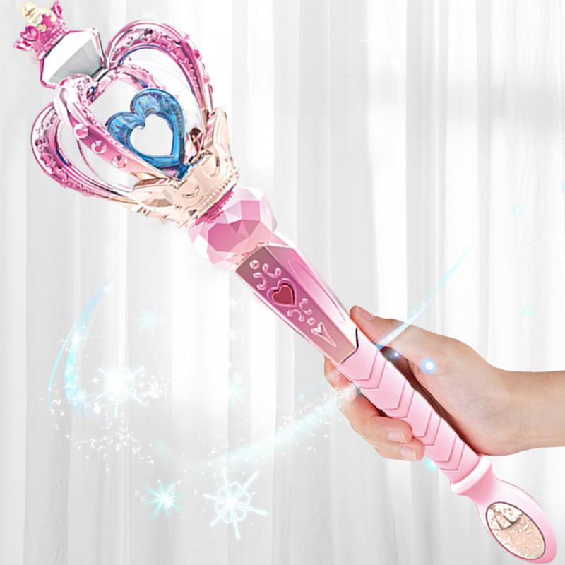 Electric Light-Up Princess Wand Kids Girls Illuminating Rotate - TikTok ...