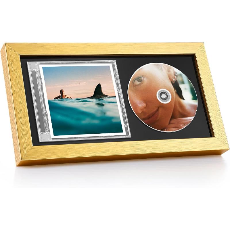 1 Pc Cd Frame Display Case, Bigger Size 13.7" x 7.5" Signed frame, 2-IN ...