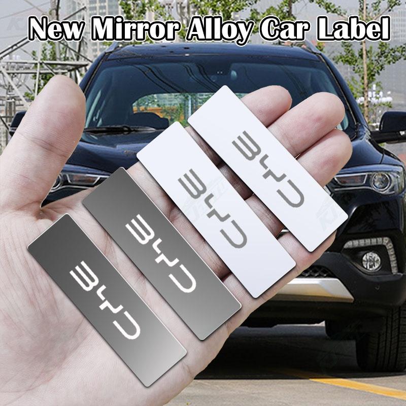 BYD Mirror Metal Car Logo Stickers Label 3D Badge Decoration - TikTok ...