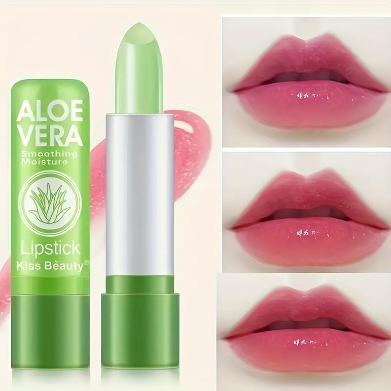 Gincu Berubah Warna, Aloe Vera, Melembapkan, Tahan Lama, Tidak Luntur ...