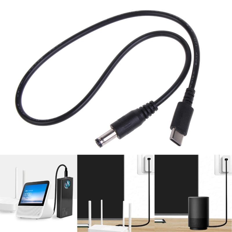 Penukar UsbC ke DC5.5x2.1mm, 9V 12V 15V 20V, Kabel Pengecasa - TikTok ...