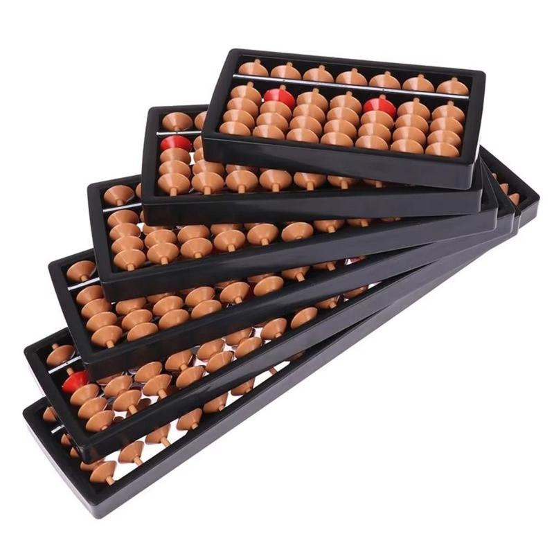 New Plastic Standard Abacus 7/9/11/13/15/17 Digit Brown Bead - TikTok ...