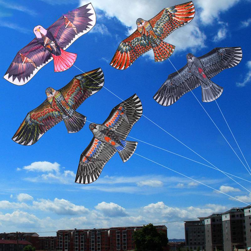 1.1m Eagle Kite With 30 Meter Kite Line Children Flying Bird - TikTok ...