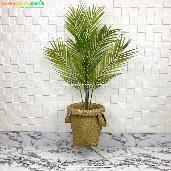 Jual Pohon Palem Lancip Latex Artificial Cover Pot Purun Standing ...