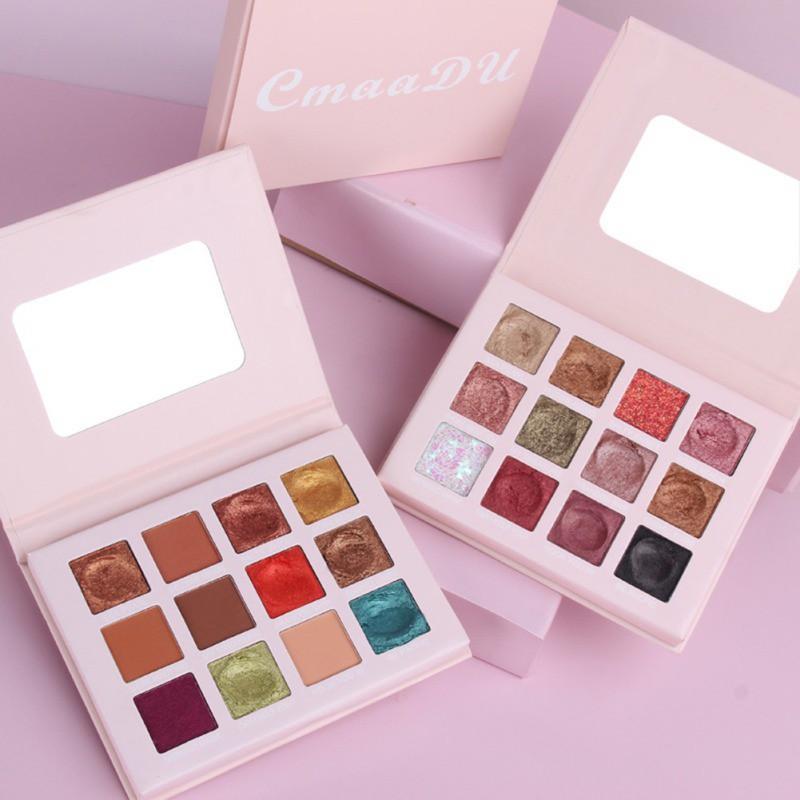 ORIGINAL CMAADU Eyeshadow 12 WARNA Shimmer Palet Palette - Shop | Tokopedia