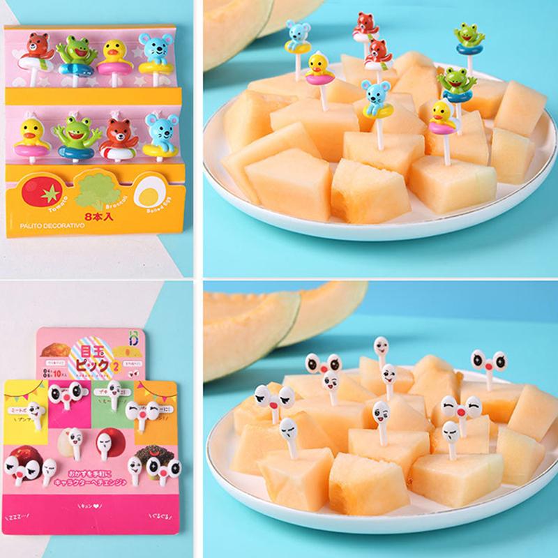 Set Alat Makan Sayur Bento, 10 / 8 / 6Pcs, Reka Bentuk Comel - TikTok ...