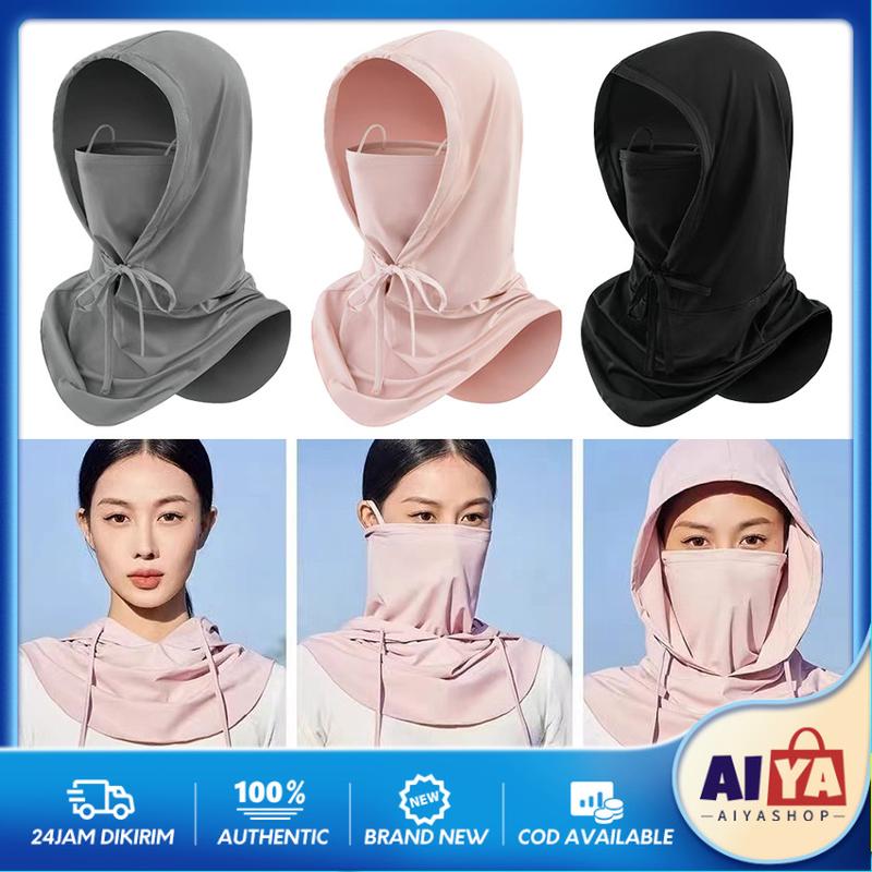 Masker Pelindung Sinar Matahari, Syal Leher Dan Topi Tiga-Dalam-Satu ...