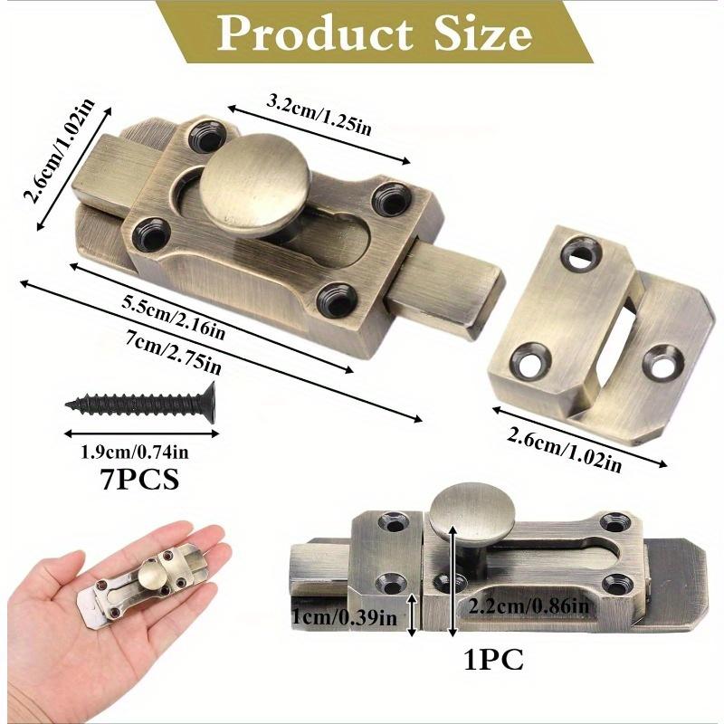 Bolt Pintu Gelangsar, 1 Set, Bolt Pintu Loyang 3 inci, Kunci - TikTok ...