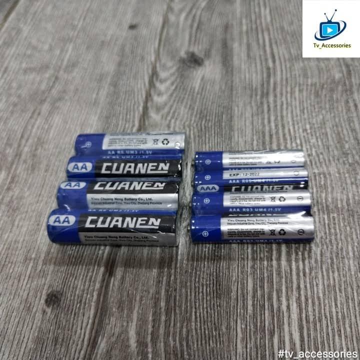 bateri kontrol tv 4pcs battery of remote control tv / bateri - TikTok ...