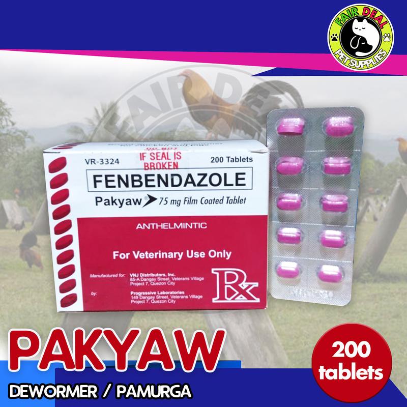 PAKYAW Fenbendazole 200 Tablets Per Box for chicken/PIG - TikTok Shop ...
