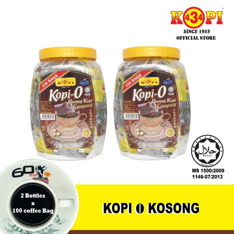 [TWIN PACK] KOPI 434 100 Uncang Black Coffee - TikTok Shop Malaysia