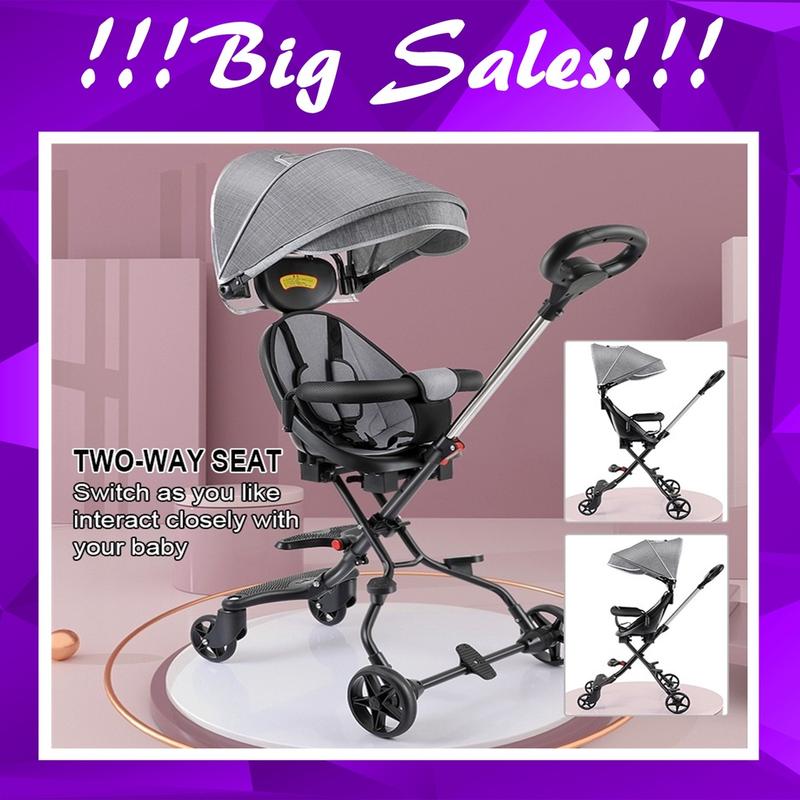 Ready Stock New Version 2 Way Magic Stroller can Lying down stroller ...