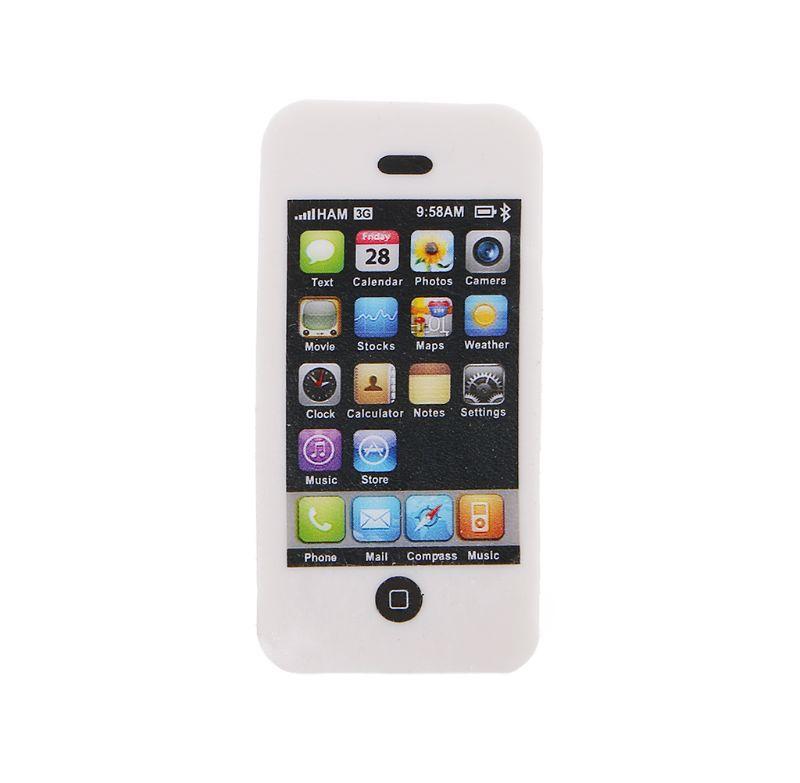 1Pc Cute Mobile Phone Shaped Rubber Pencil Eraser Students Stationery ...