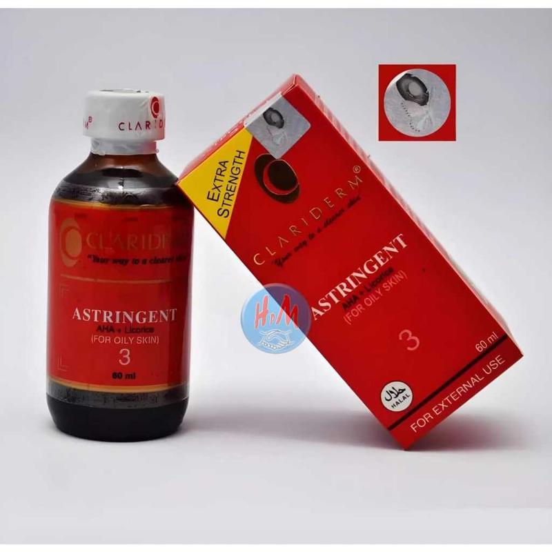 CLARIDERM ASTRINGENT 3 ALKOHOL / TONER PEMBERSIH WAJAH Hitam - TikTok ...